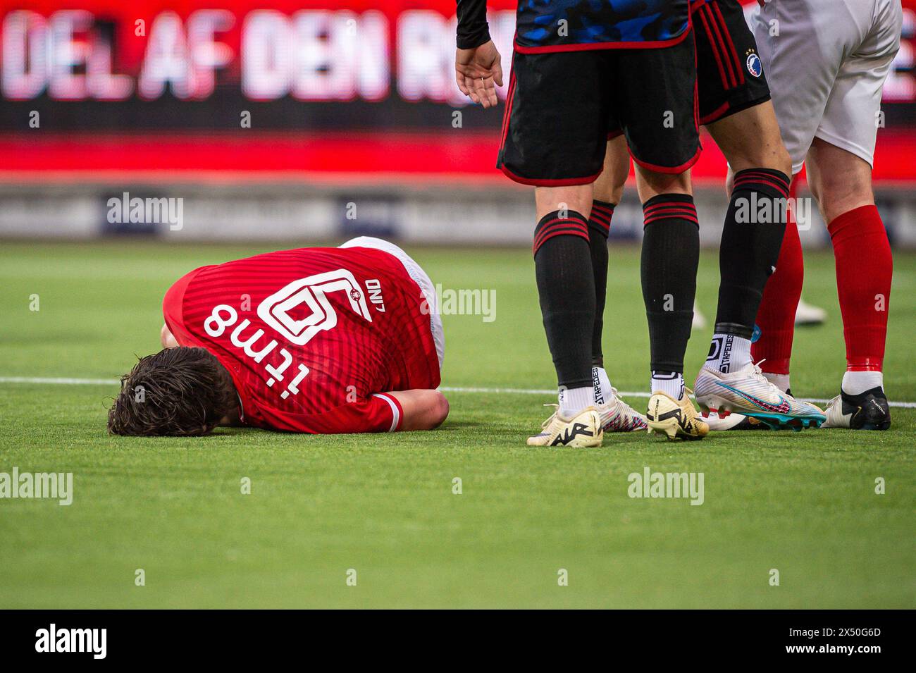 Silkeborg, Denmark. 05th, May 2024. Alexander Lind (9) of Silkeborg IF ...