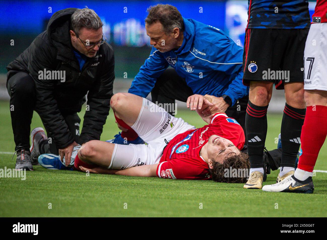 Silkeborg, Denmark. 05th, May 2024. Alexander Lind (9) of Silkeborg IF ...