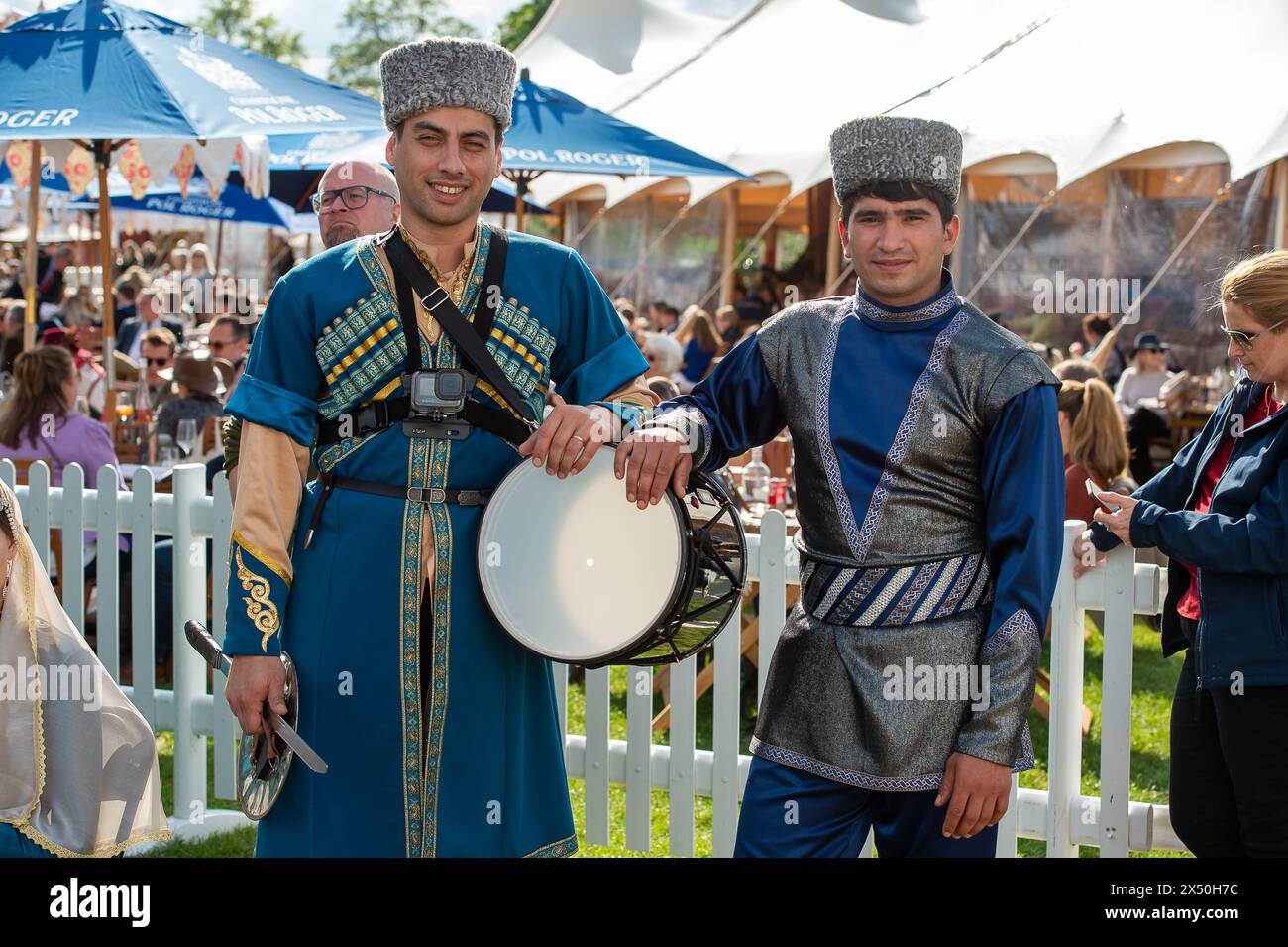 Windsor, Berkshire, UK. 4th May 2024. Performers from the Equestrian Federation of Azerbaijan ...