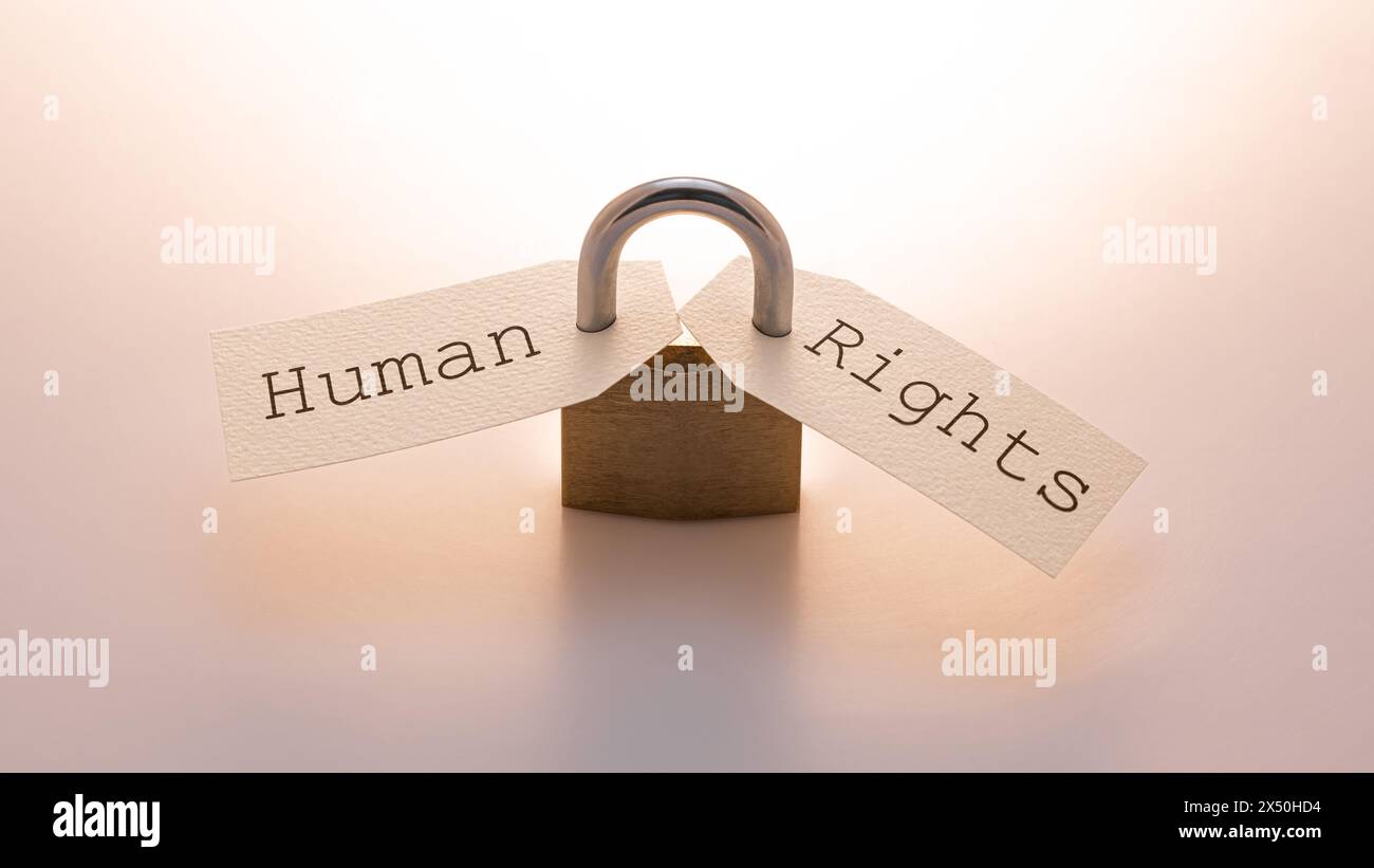 Symbolic Representation of Securing Human Rights With a Padlock Stock ...