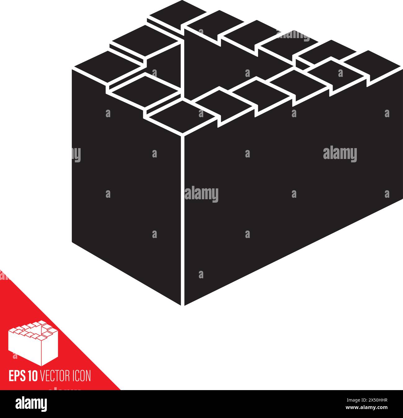 Penrose stairs Stock Vector Images - Alamy