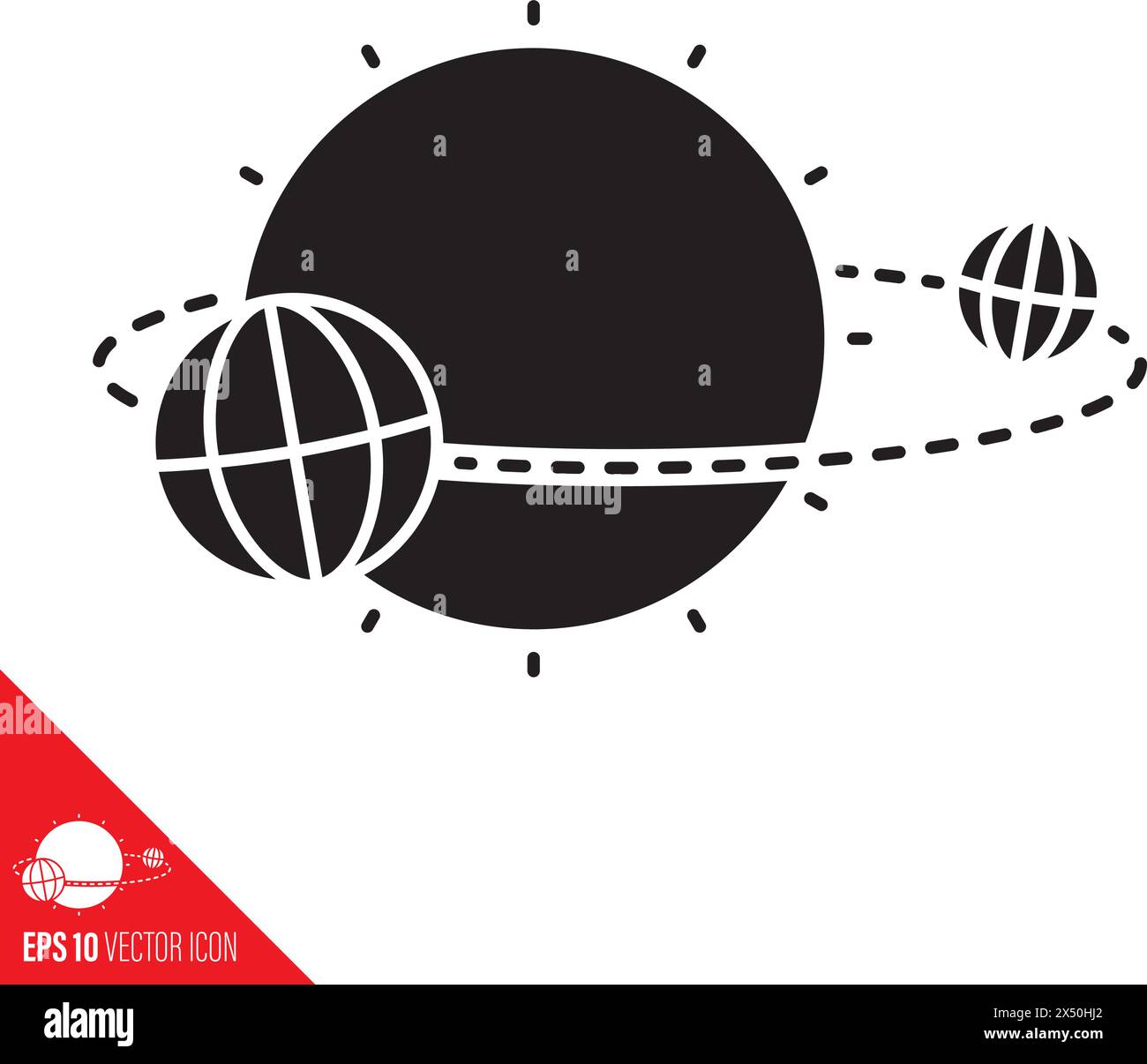 Positions of earth relative to sun at perihelion and aphelion vector ...