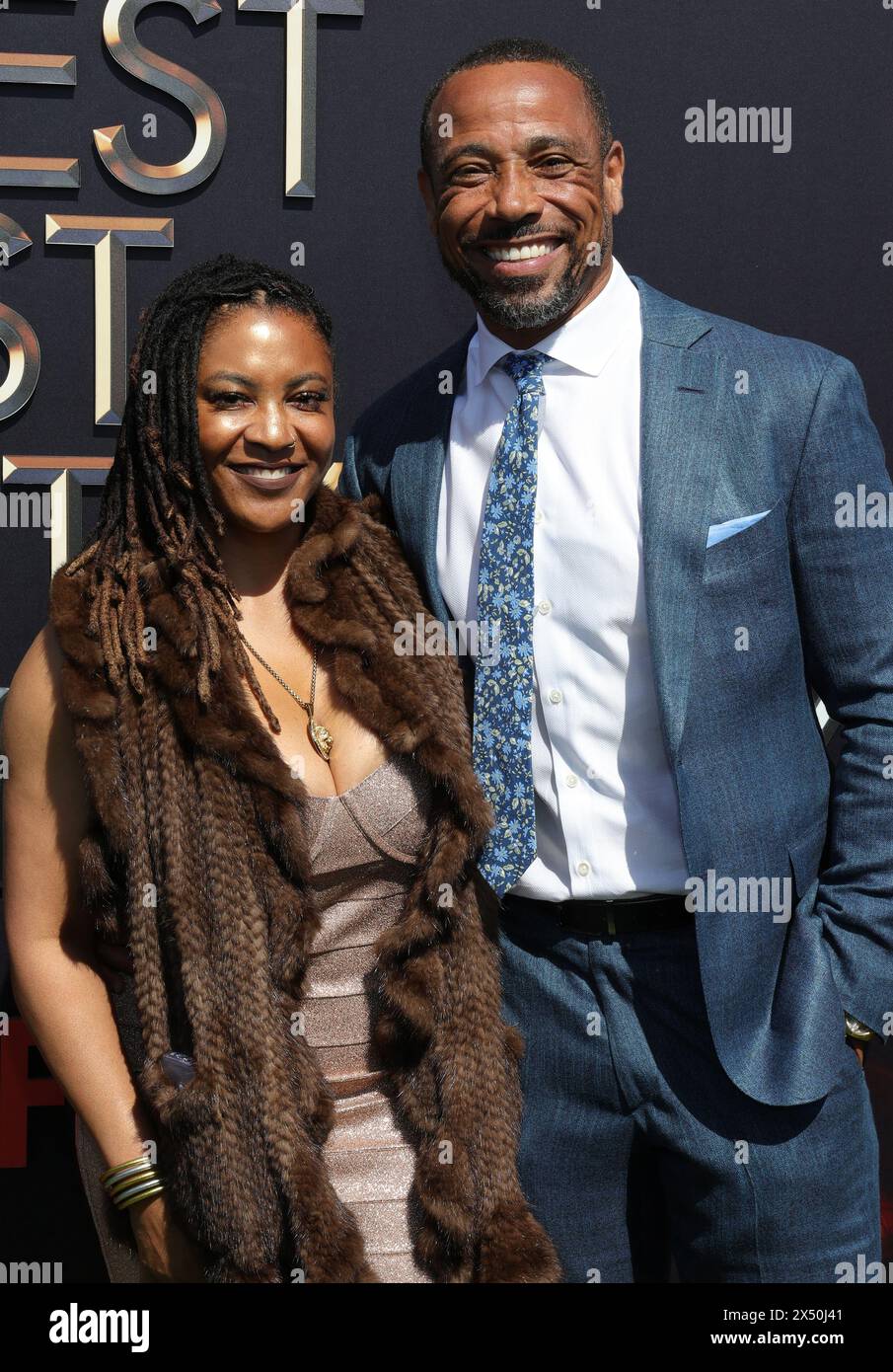 INGELWOOD - May 5: Erika Harrison, Rodney Harrison at the Netflix Is A ...