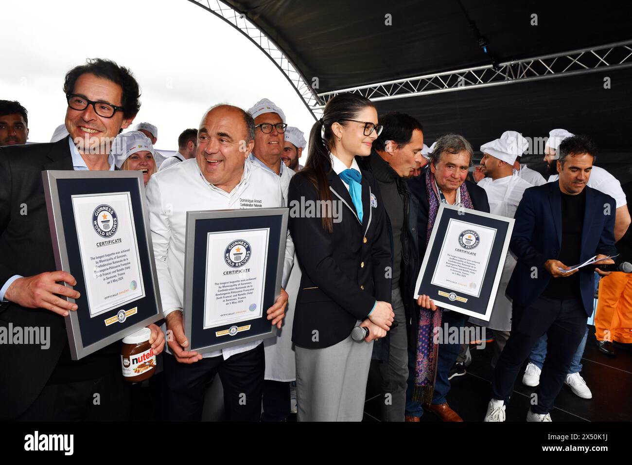 French bakers established a new world record with a baguette of 140,53 ...