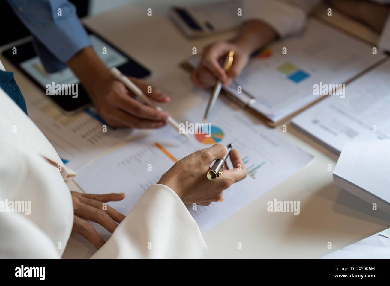 Business team collaboration discussing working with new projects ...