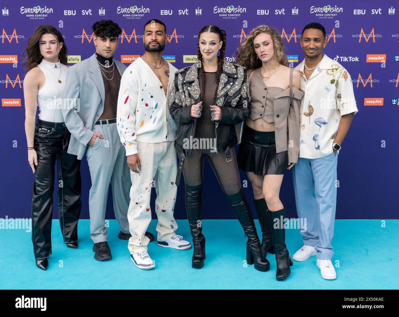 Eurovision turquoise carpet hi-res stock photography and images - Alamy