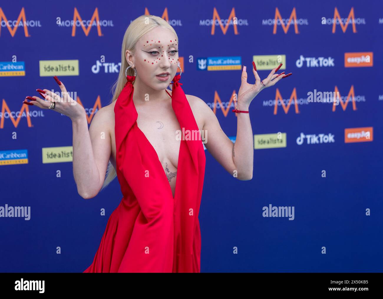 Malmoe, Sweden, 5 May, 2024 LUNA, Poland at the Eurovision Song Contest ...