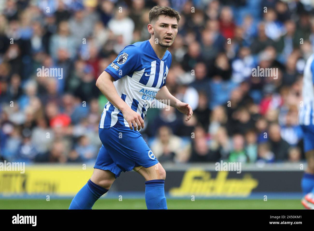 Billy Gilmour in action for Brighton & Hove Albion at the AMEX Stadium ...