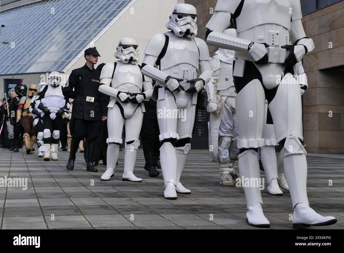 Star Wars characters during the annual fan gathering in Milan, Lombardy ...