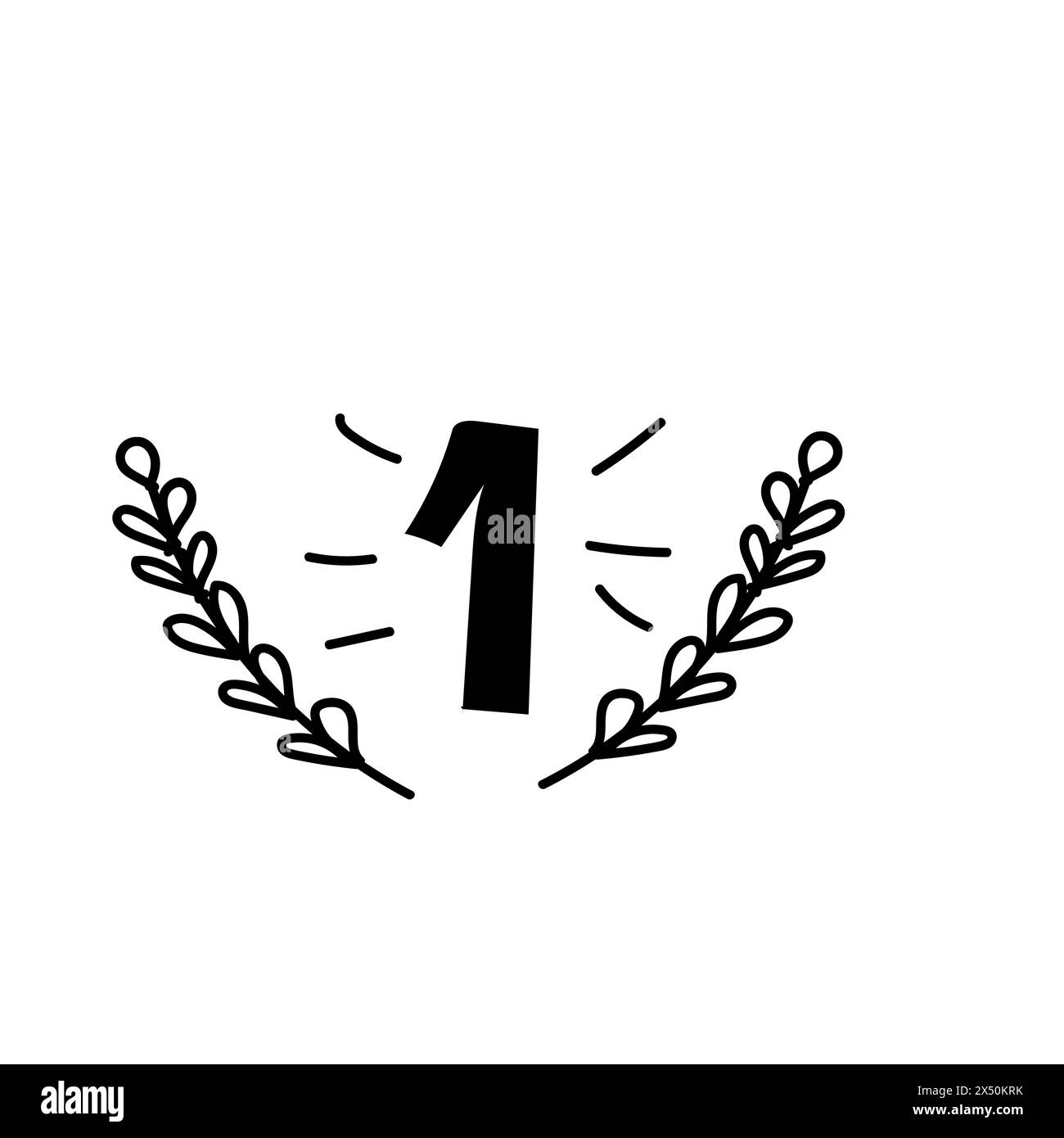 Award doodle hand drawn trophy. Winner award cup, champion medal, win ...