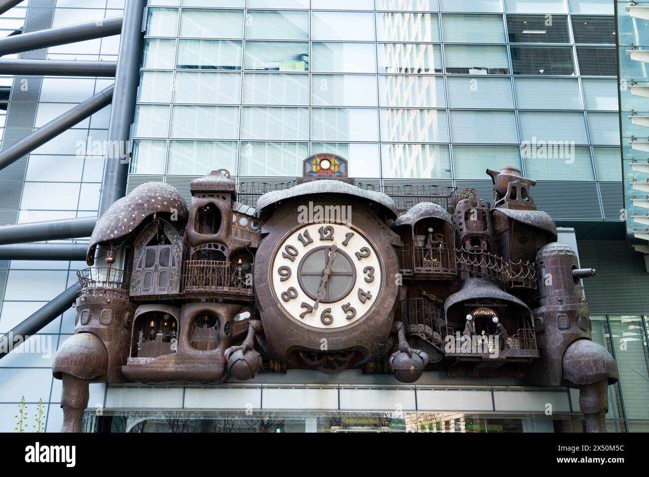 Tokyo, Japan - M1r 30, 2024 : The giant Ghibli clock that located at ...