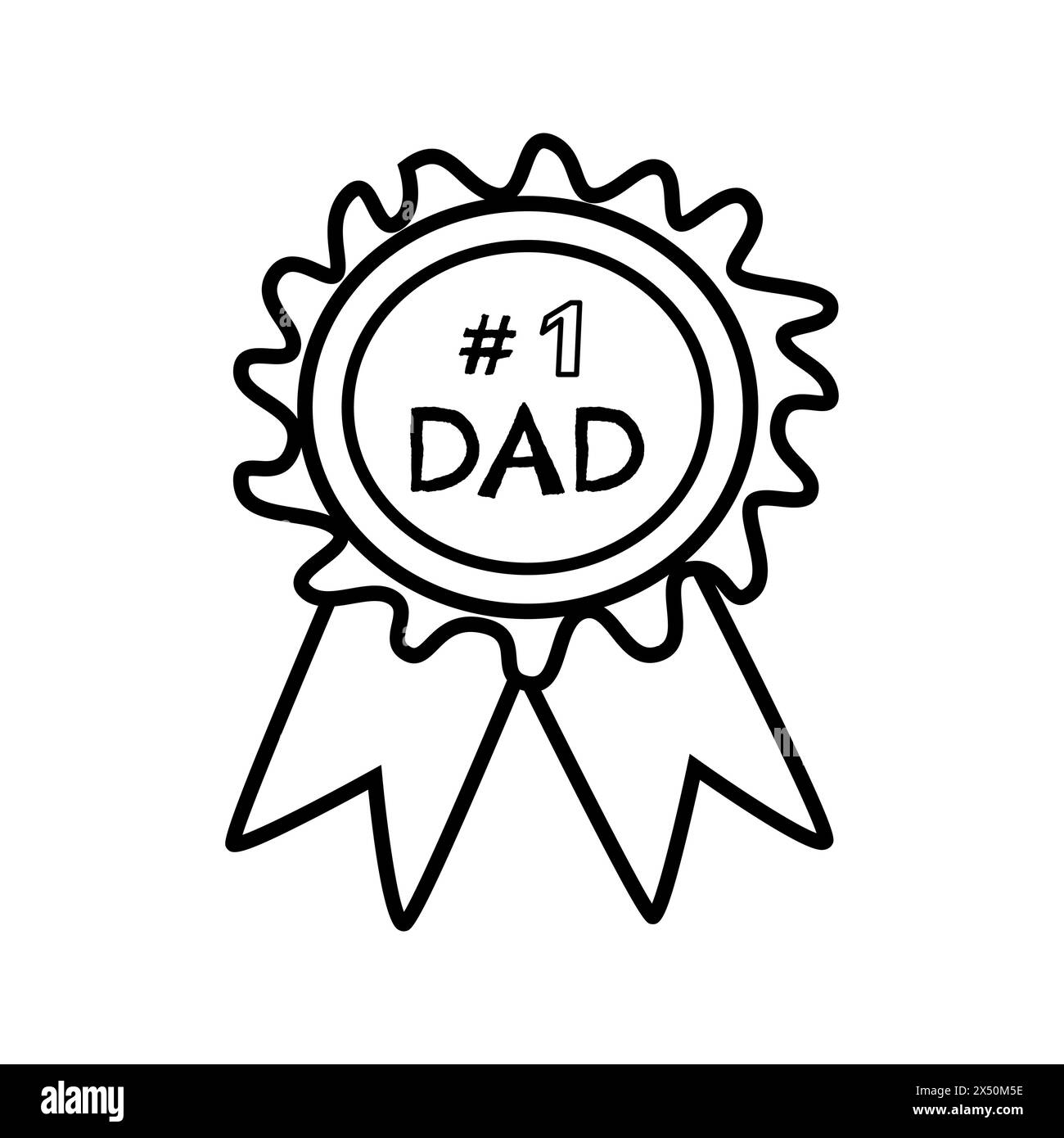 Doodle outline trophy cup Black and White Stock Photos & Images - Alamy