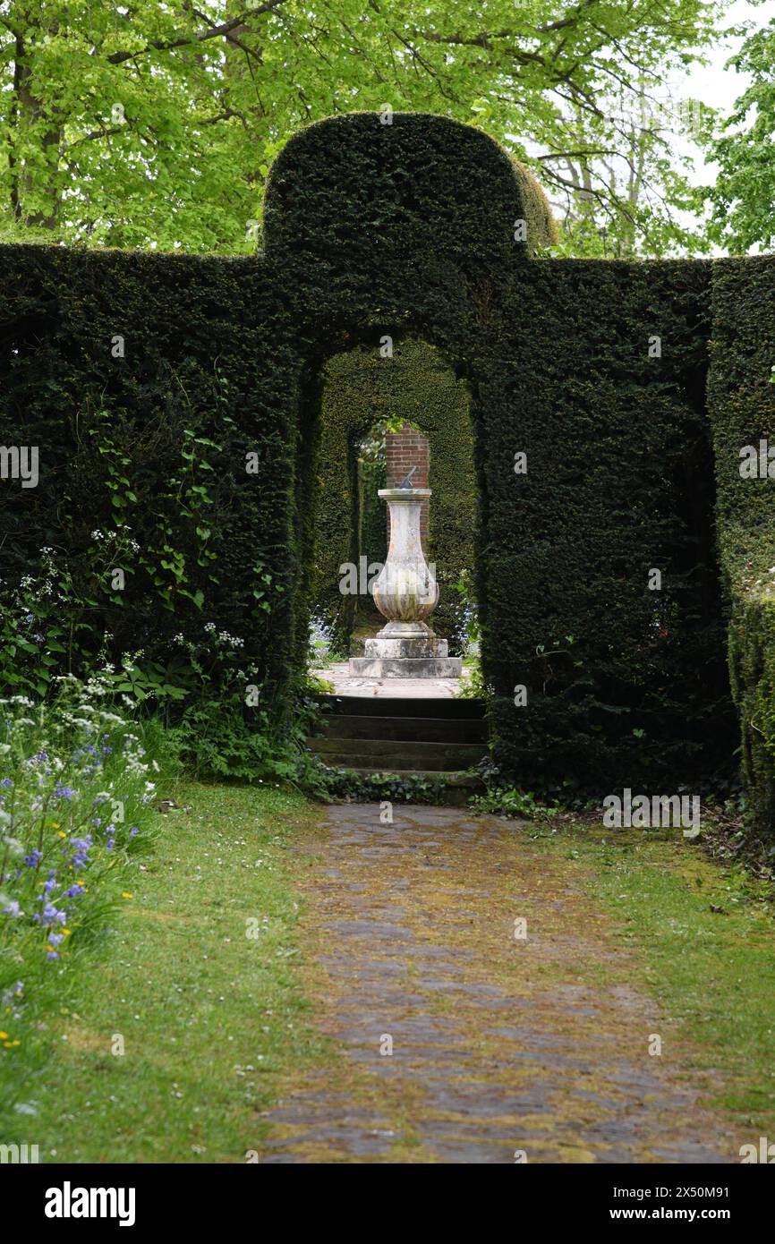 View through a hedge Stock Photo - Alamy