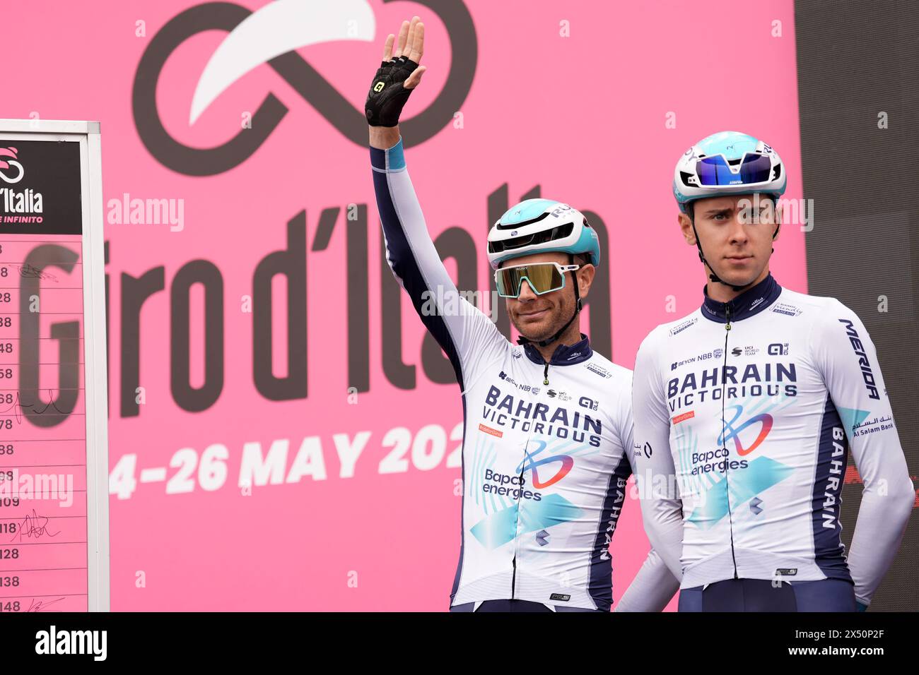 Damiano Caruso (Team Bahrain - Victorius) during the stage 3 of the of ...