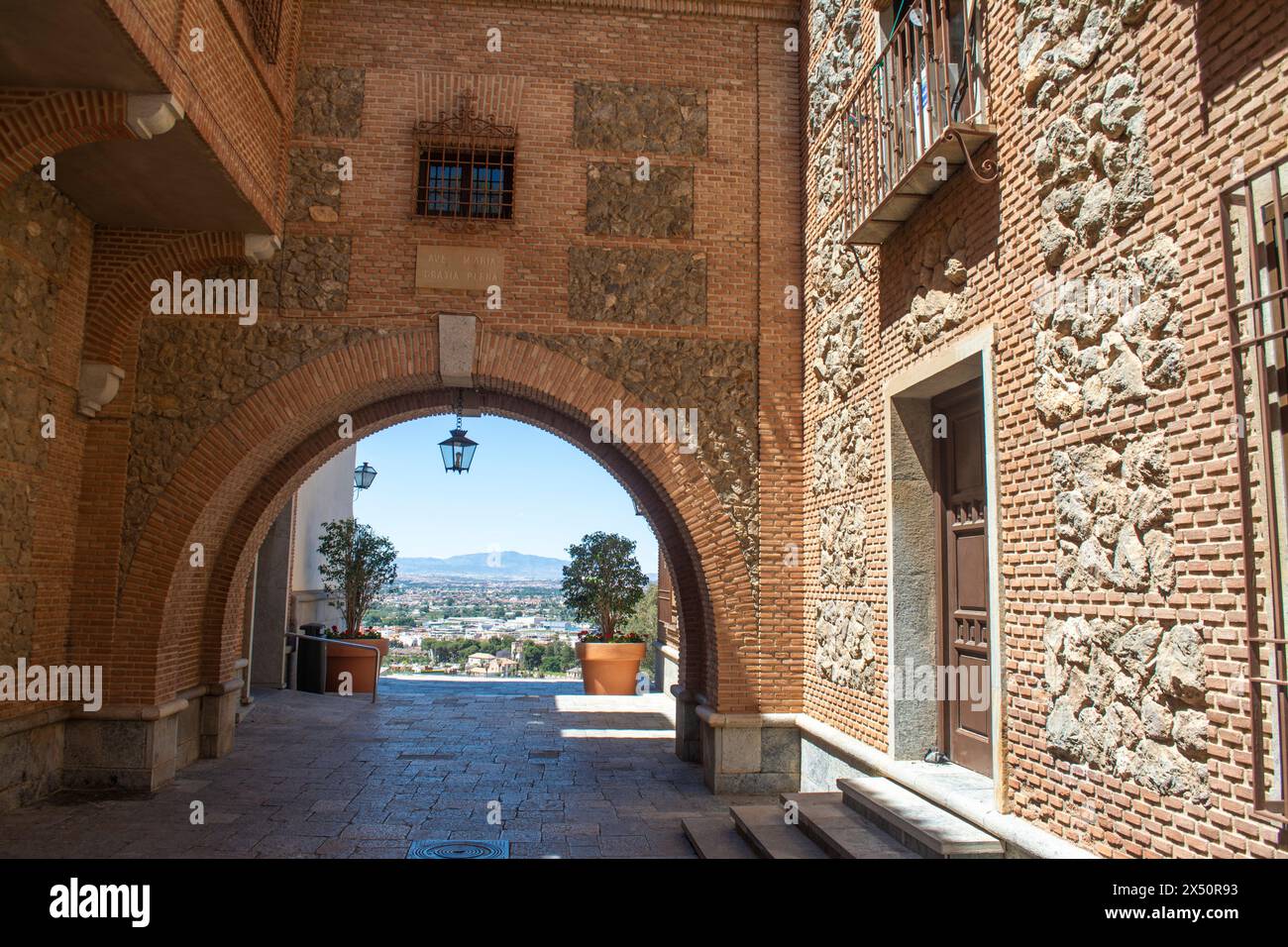 Archway at the Church of Santuario de la Fuensanta, Murcia Spain Stock ...