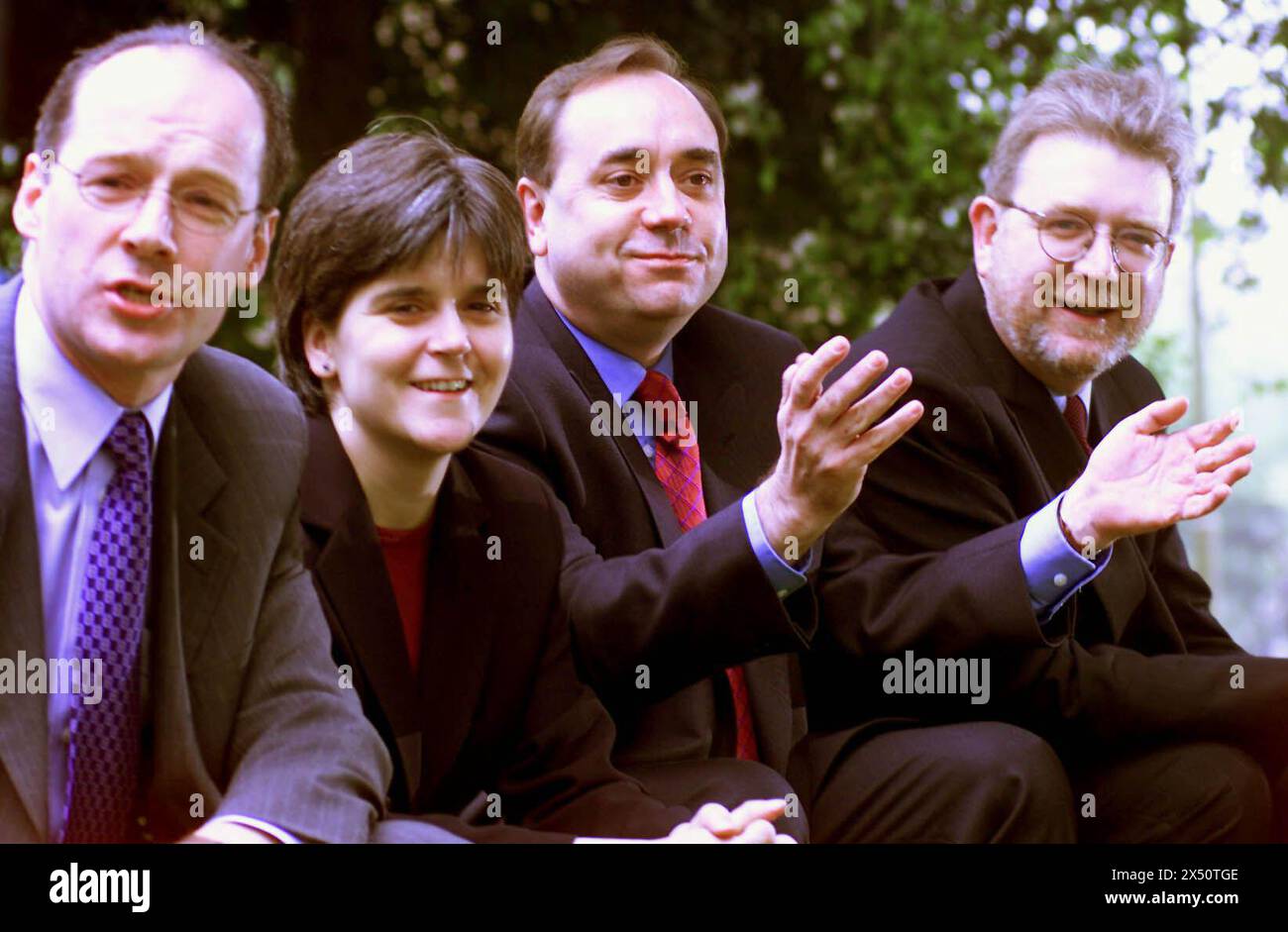 File photo dated 07/05/99 of (left to right) the then SNP deputy ...