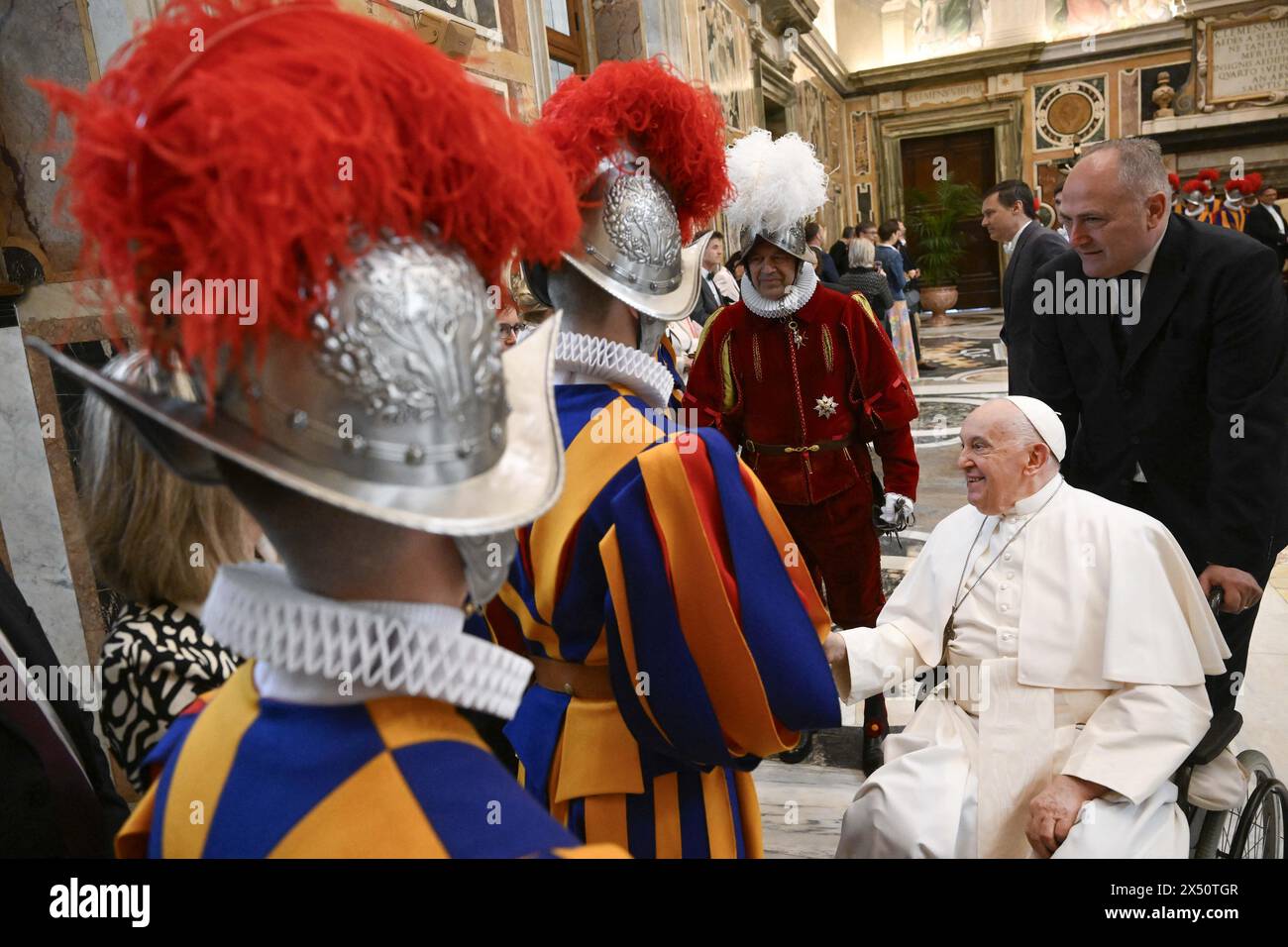 Vatican. 06th May, 2024. Pope Francis receives in audience the Swiss ...