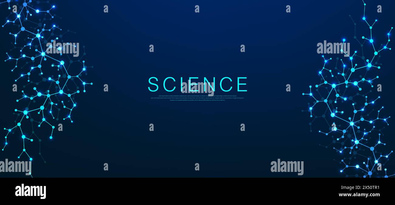 Molecular abstract structure and genetic engineering DNA. Healthcare ...