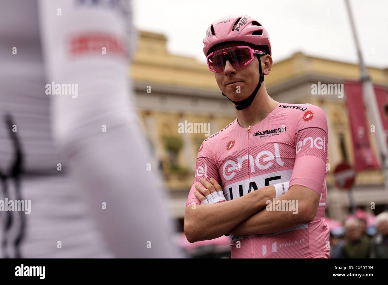Novara, Italia. 06th May, 2024. Tadej Pogacar (UAE Team Emirates) Pink ...