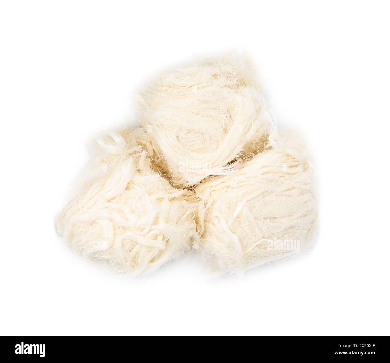 Eastern sweets. Tasty Iranian pashmak isolated on white, top view Stock ...