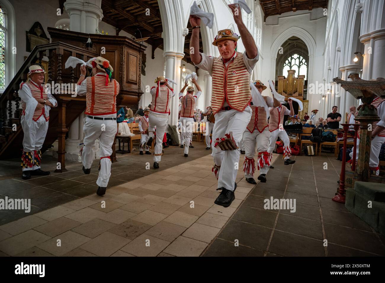 Thaxted Essex UK May Day Morris Dancing in Thaxted Church 6 May 2024 ...