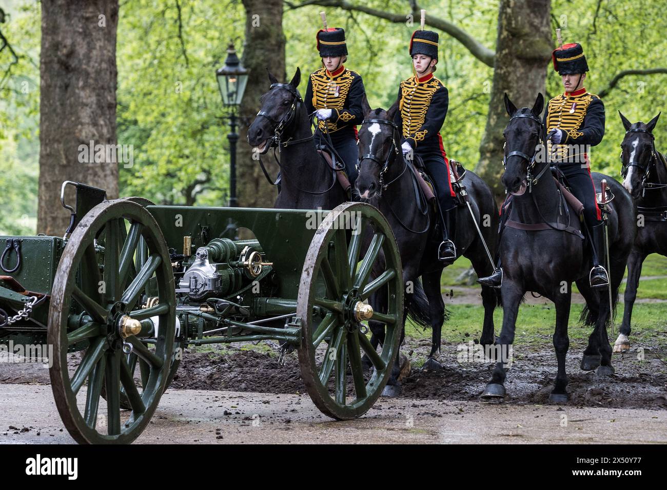 London, United Kingdom, 06 May, 2024. A Royal Gun Salute is fired in ...