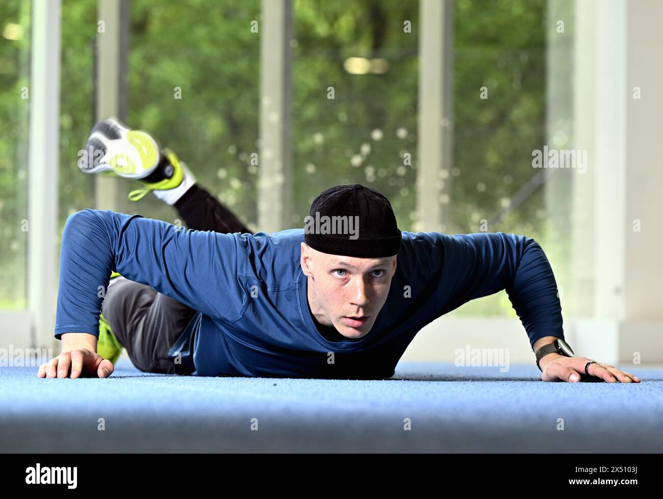 Belgian athlete Julien Watrin pictured during an athletics training in ...