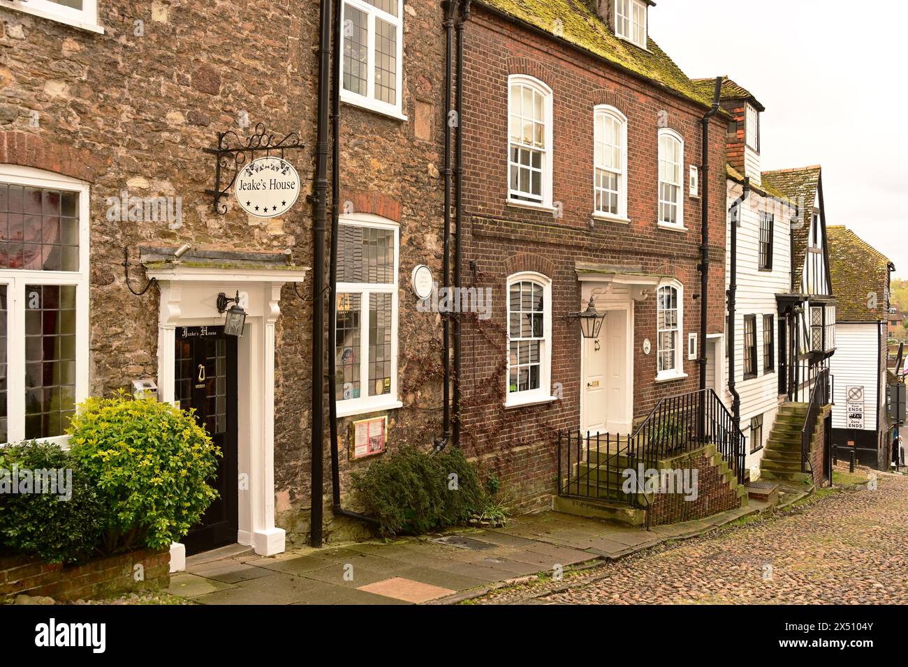 Historic Houses and Cobbled Streets in the Town of Rye, Sussex, England ...