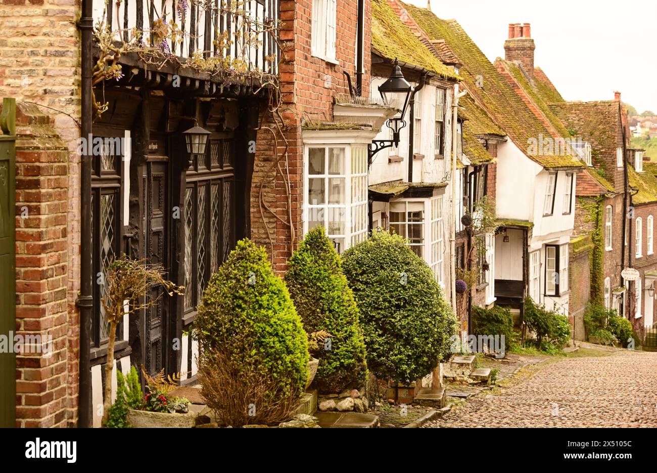 Historic Houses and Cobbled Streets in the Town of Rye, Sussex, England ...