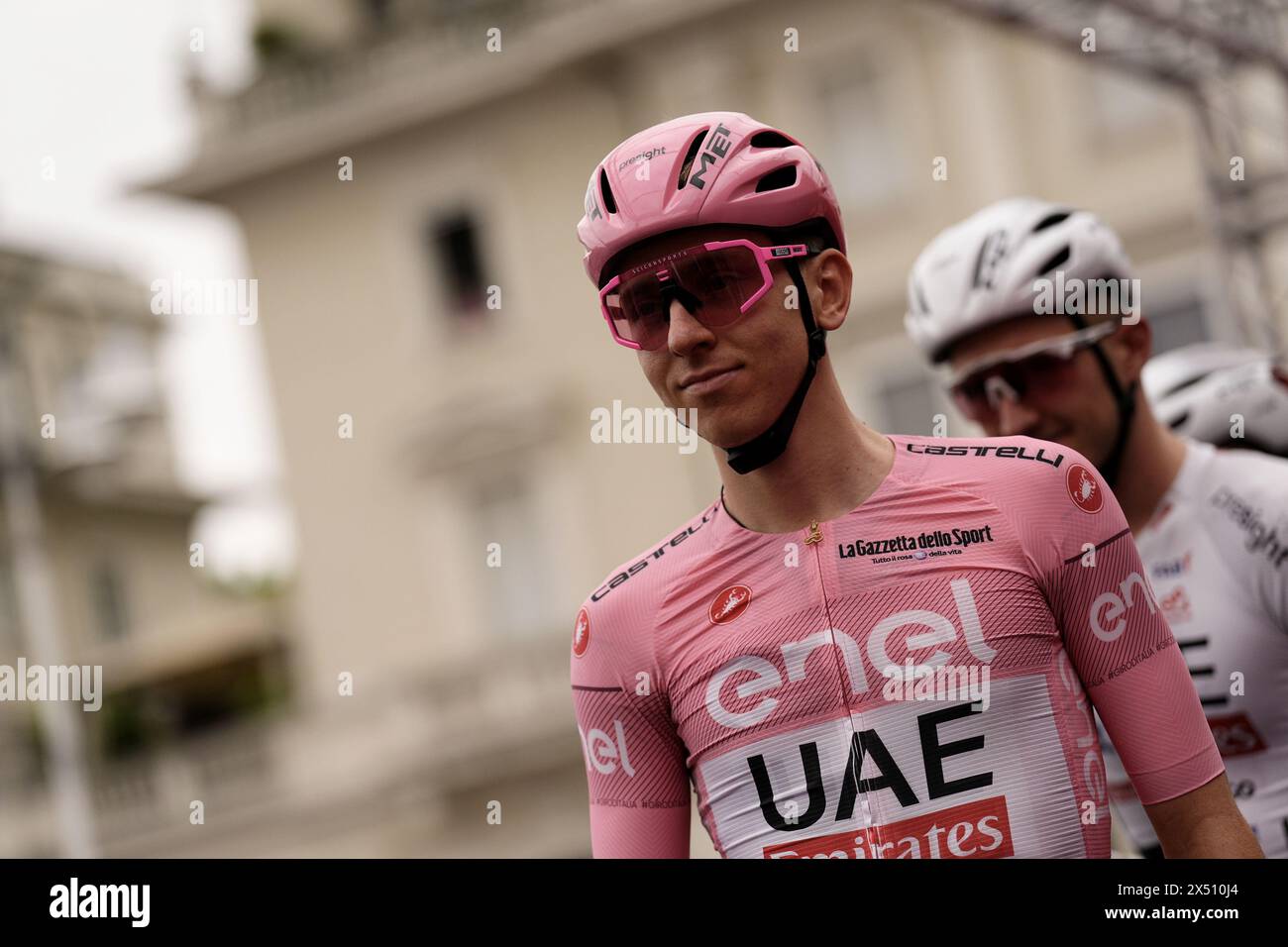 Tadej Pogacar (UAE Team Emirates) Pink jersey during the stage 3 of the ...