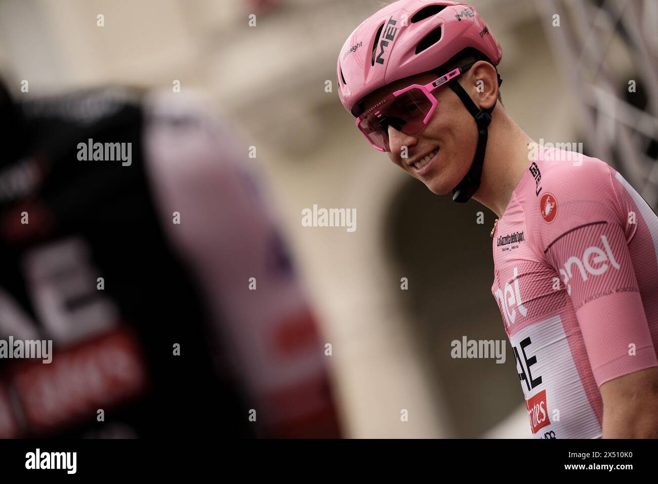 Tadej Pogacar (UAE Team Emirates) Pink jersey during the stage 3 of the ...
