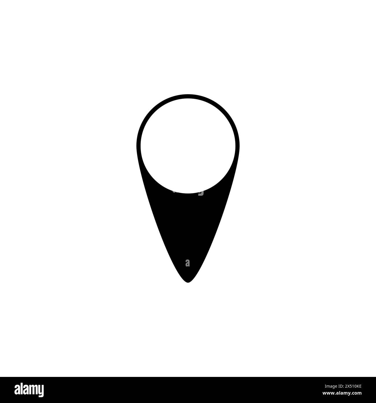 Map Pin flat vector icon. Simple solid symbol isolated on white ...