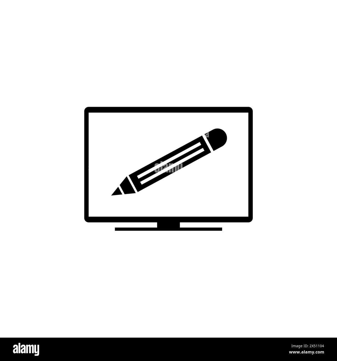 Maximize Full Screen Monitor flat vector icon. Simple solid symbol ...