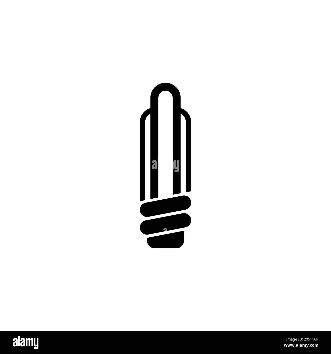 Energy Saving Bulb flat vector icon. Simple solid symbol isolated on ...