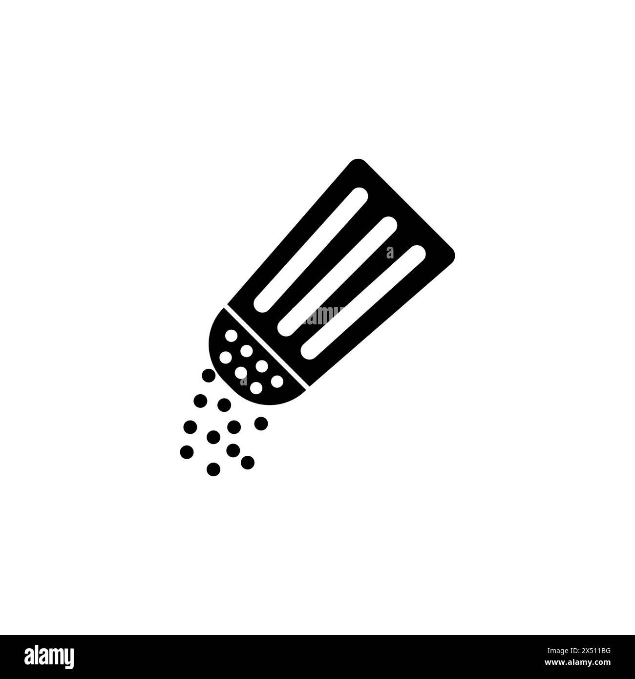 Salt Shaker flat vector icon. Simple solid symbol isolated on white ...