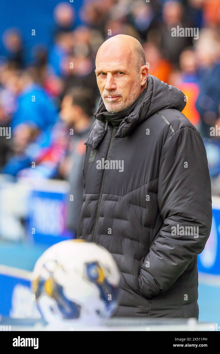 PHILIPPE CLEMENT, manager and coach of Rangers Football Club, Glasgow ...