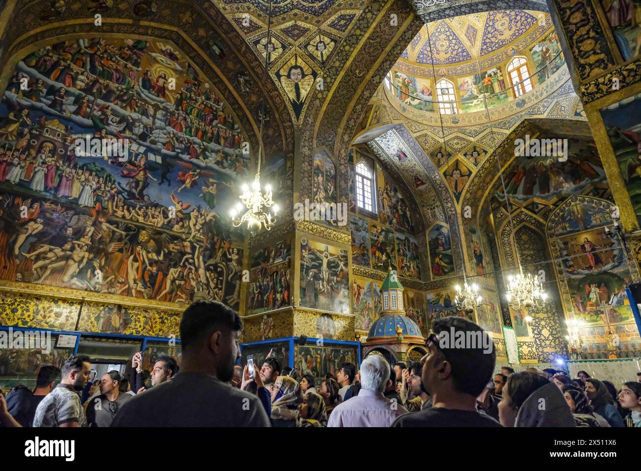 Isfahan, Iran - March 31, 2024: People visiting the Holy Savior ...