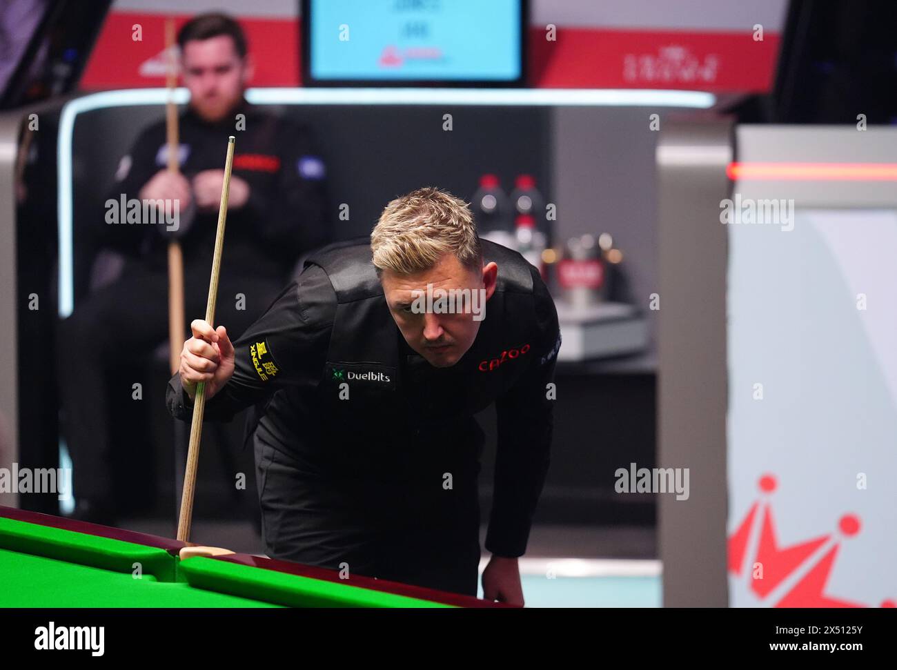 Kyren Wilson in action against Jak Jones (not pictured) during the ...
