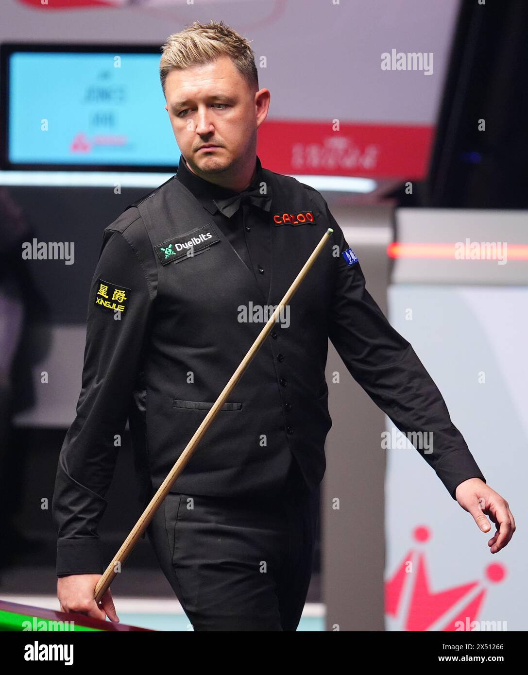 Kyren Wilson in action against Jak Jones (not pictured) during the ...