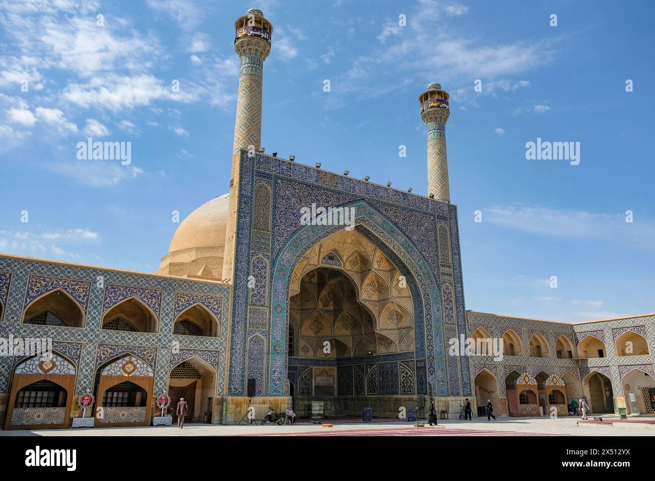 Isfahan, Iran - April 1, 2024: Jameh Mosque also known as the Atiq ...