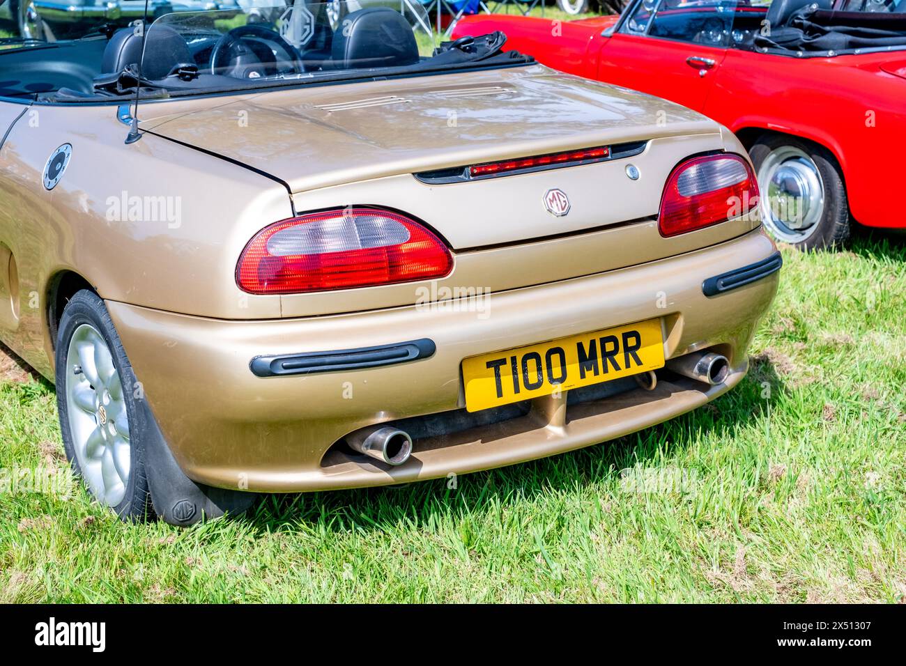 Earsham, Norfolk, UK – May 05 2024. Rear view of a classic 2001 Rover F ...
