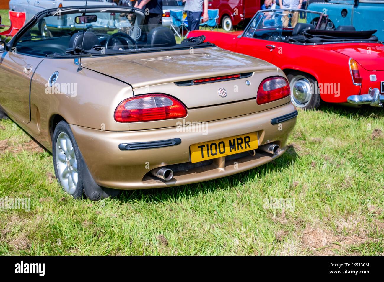 Earsham, Norfolk, UK – May 05 2024. Rear view of a classic 2001 Rover F ...