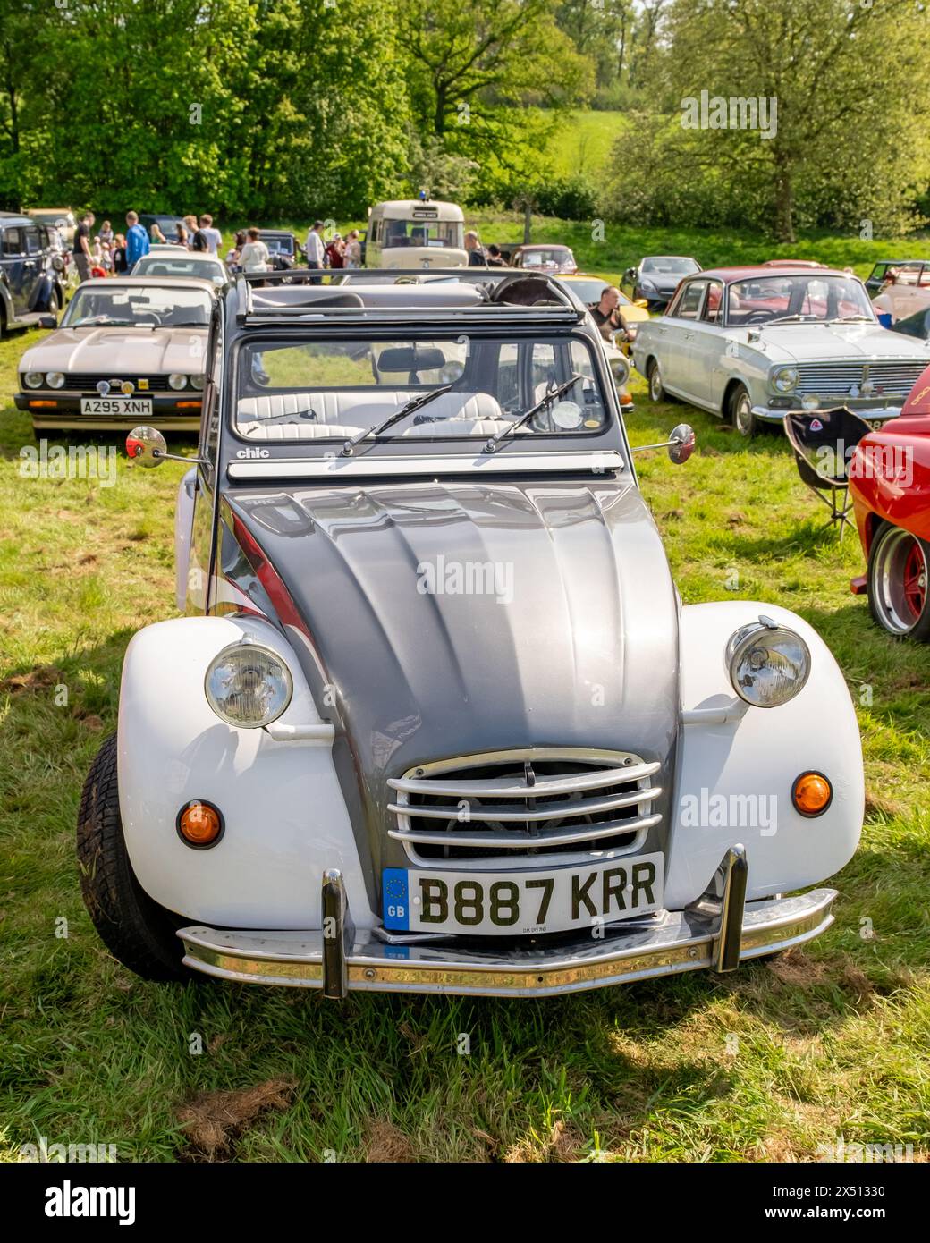 Earsham, Norfolk, UK – May 05 2024. Vintage 1985 Citroen 2 CV6 Special ...