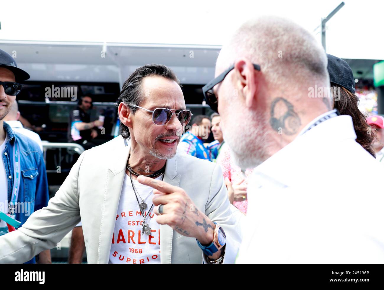 Marc Anthony, singer during the Formula 1 Crypto.com Miami Grand Prix ...