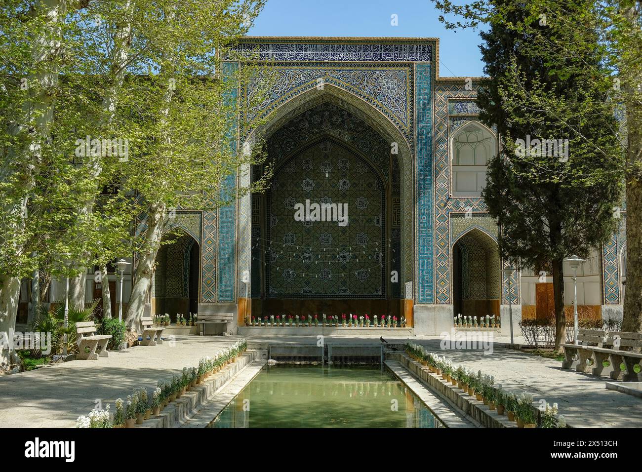 Isfahan, Iran - April 1, 2024: Madrasa Chahar Bagh, the Chahar Bagh ...