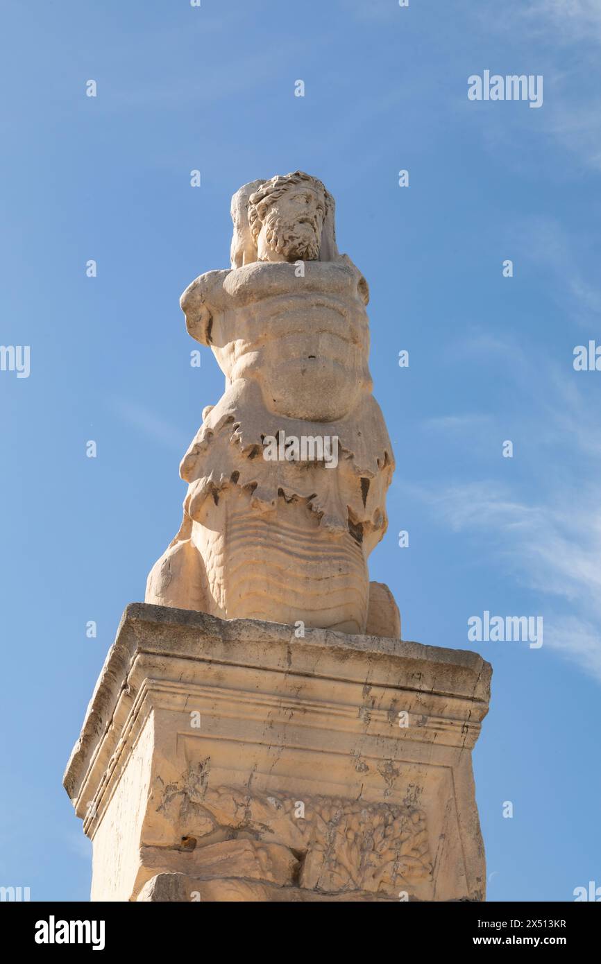 Odeon of Agrippa statues, Agora, Athens, Greece, Europe Stock Photo - Alamy