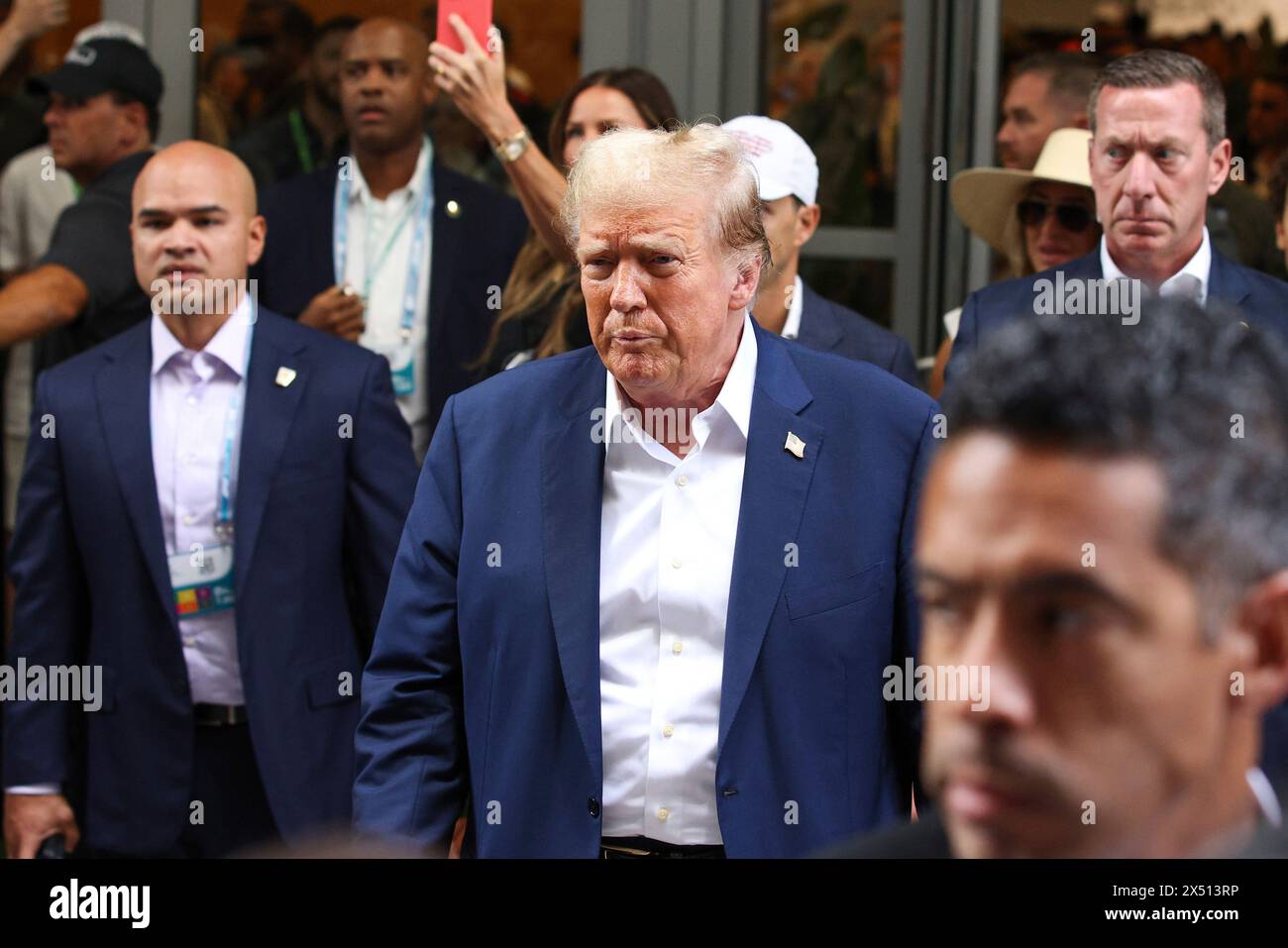 Miami Gardens, USA. 5th May, 2024. Former US President Donald Trump, F1 ...