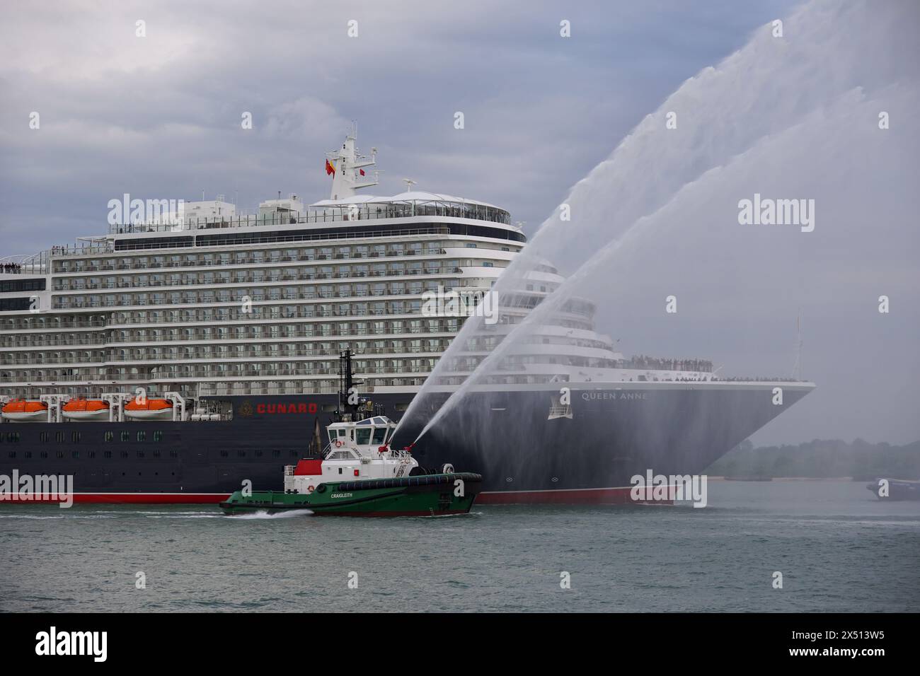 Southampton, England 30 April 2024 - New Cunard ship Queen Anne ...