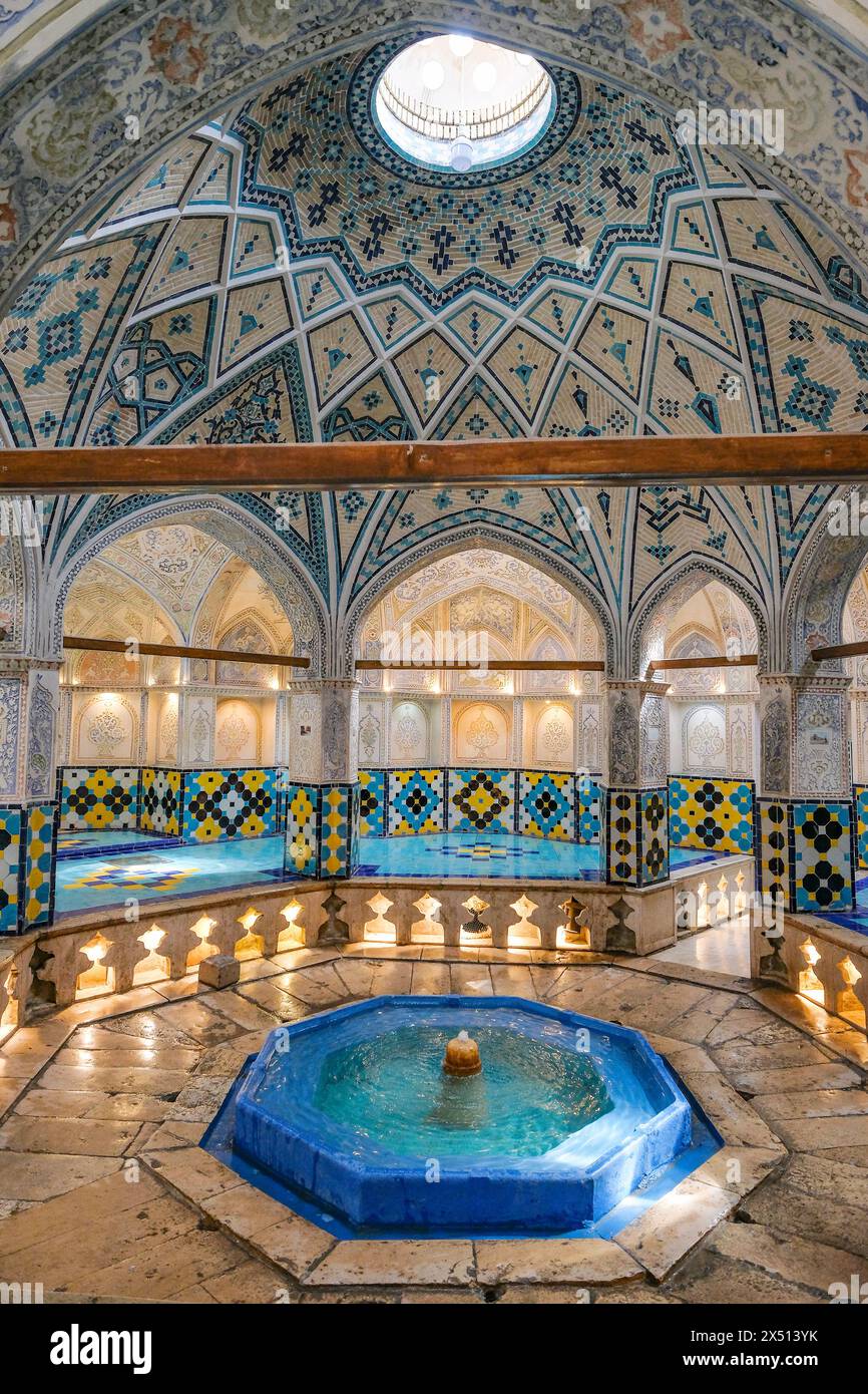 Kashan, Iran - April 3, 2024: Sultan Amir Ahmad Bathhouse, also known ...
