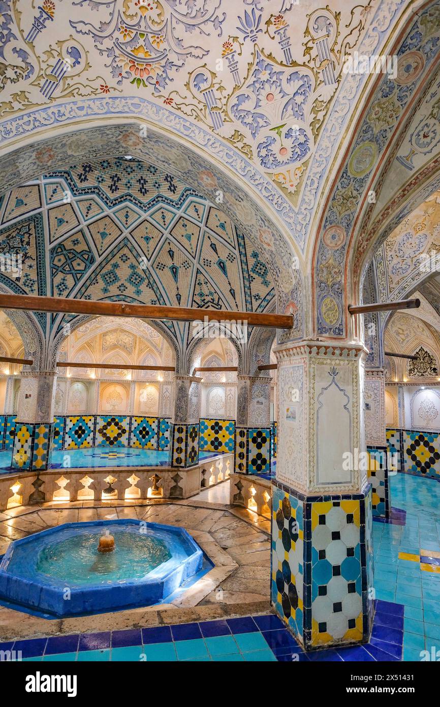 Kashan, Iran - April 3, 2024: Sultan Amir Ahmad Bathhouse, also known ...